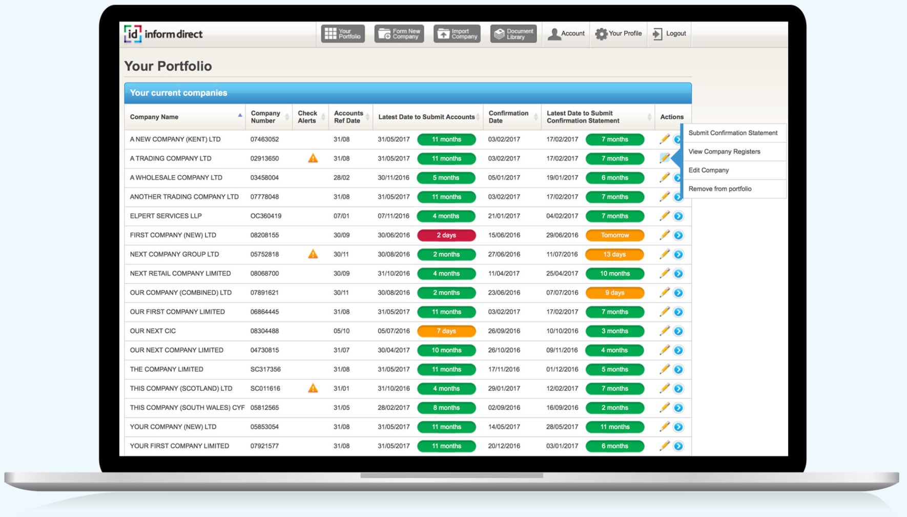 Company Secretarial Software for Accountants - Inform Direct