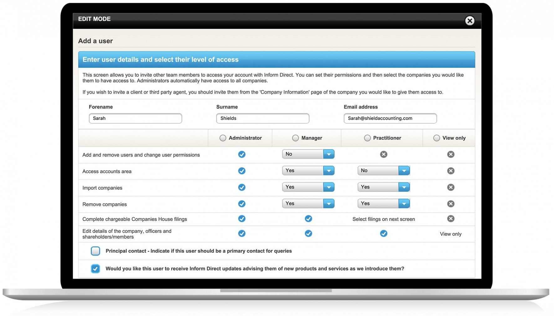 Company Secretarial Software for Accountants - Inform Direct