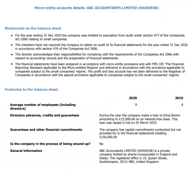 Filing Company Accounts Online – Inform Direct